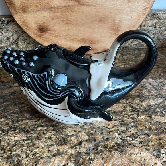 Blue Sky | Dining | Nwt Blue Sky Clayworks New Whale Ceramic Embossed ...
